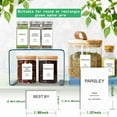 191 Spice Jar Labels Preprinted Minimalist Stickers - White Waterproof ...
