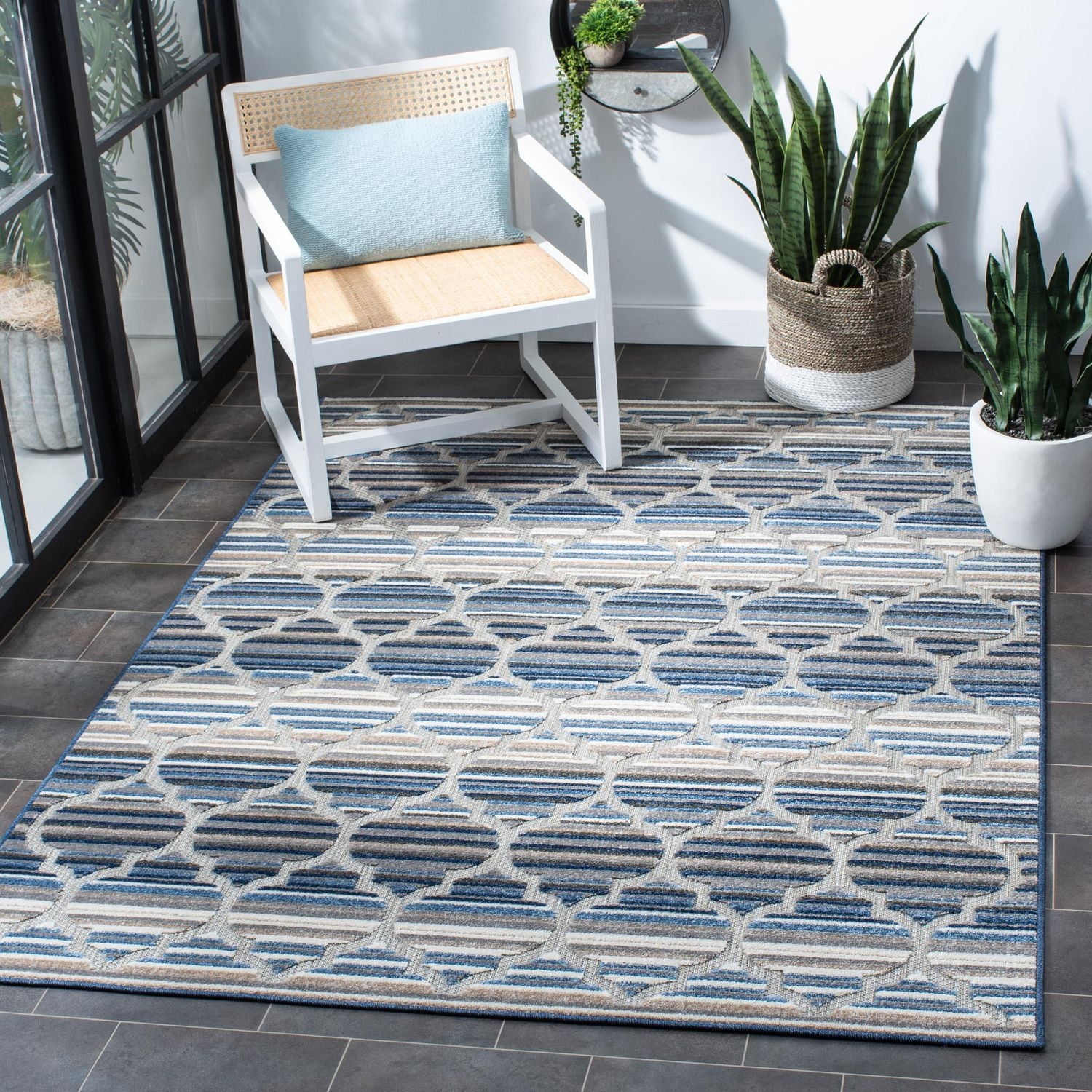 Click here for Safavieh Cabana Rorie Geometric Outdoor Area Rug 6... prices