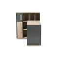 Baxton Studio Pandora Modern and Contemporary Dark Grey and Light Brown ...