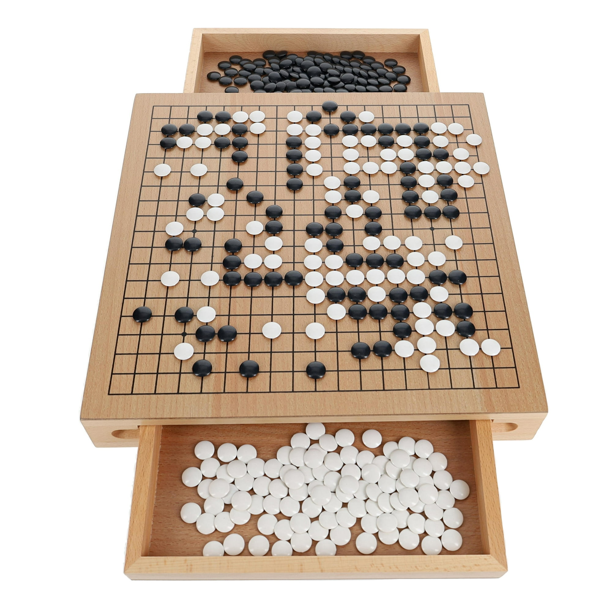 Click here for We Games Wood Go Set With Pull Out Drawers -12 In. prices