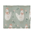 Chicken Flower Pattern Door Curtain Sheer Privacy Light Filtering ...