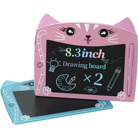 NETSENG 2-Pack Kids LCD Writing Pad Color Kids Graffiti Pad Drawing Pad ...