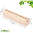 20Pcs Column Pine Wood Cards Display Holder with 40Pcs Acrylic Double ...