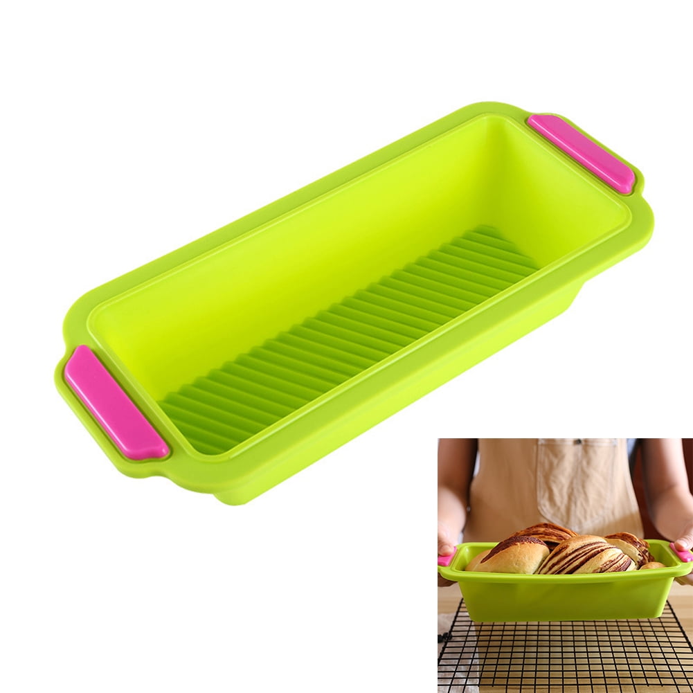 Rectangle Silicone Cake Cooking Tray Heat-resistant Non-stick Reusable ...