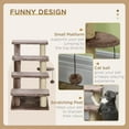 4 Levels Cat Steps, Pet Stairs Carpeted Ladder, Kitten Tree Climber ...