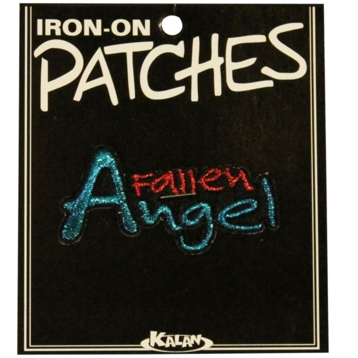 Fallen Angel Sparkly Patch Girls Name Tag Symbol Embroidered Iron On ...