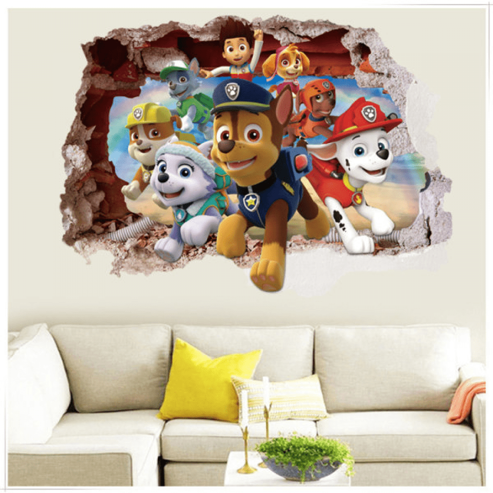 Click here for Bs Store Paw Patrol 3d Wall Sticker For Boys And G... prices