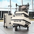 PP Trolley Case, 20in 24in 28in 3PCS Suitcase Set, Off White - Walmart.com