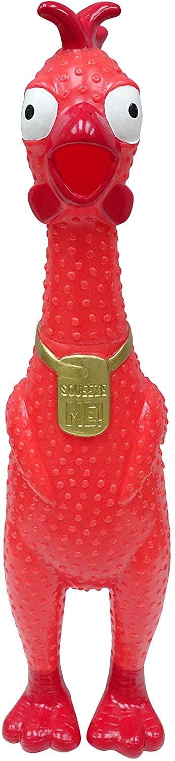 Animolds Squeeze Me Rubber Chicken Toy Screaming Rubber Chickens For