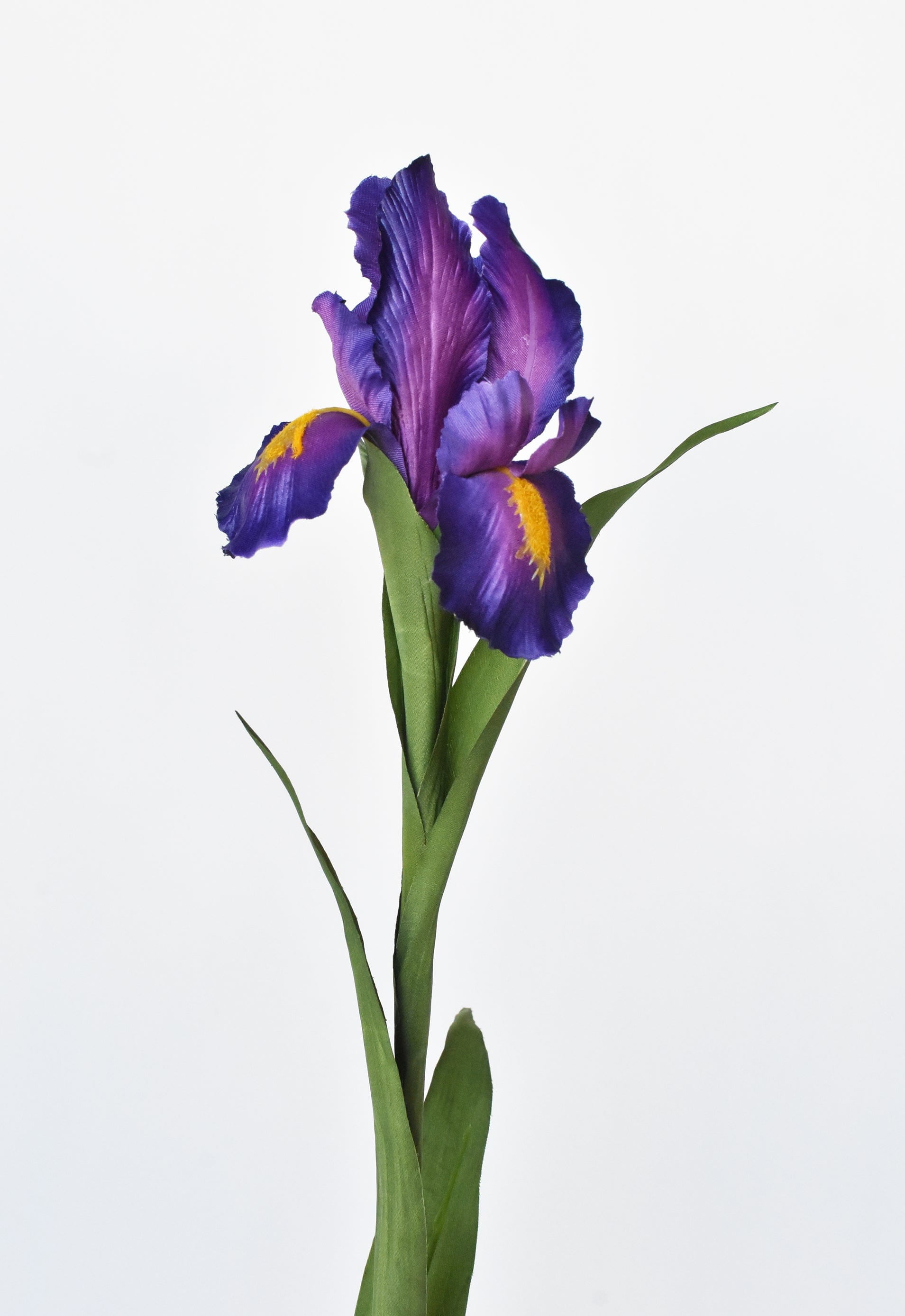28" Faux Purple Iris Stem - Walmart.com
