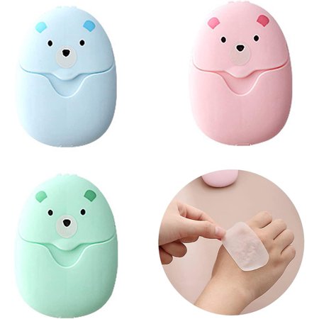 3 Boxes Disposable Soap Paper, Travel Soap Paper Sheets Mini Portable ...