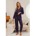 HEARTNICE 100% Cotton Pajama Set for Women, Button Down Plaid Sleepwear ...