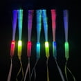 Glow Stick Single LED Fiber Optic Light Up Wand Reusable Multi-Color ...