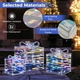 Costway 3 PCS Christmas Lighted Gift Boxes Pre-lit 90 LED Light Up ...