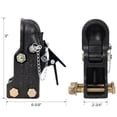 2-5/16 Inch Adjustable Channel Mount Trailer Coupler, 15000 LBS Heavy ...