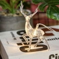Christmas Lights Reindeer String Lights - 9.8 ft 20 LED Warm White ...