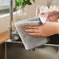 Fiber Kitchen Cleaning Cloth - 11.8*11.8in Thickened Absorbent Material ...