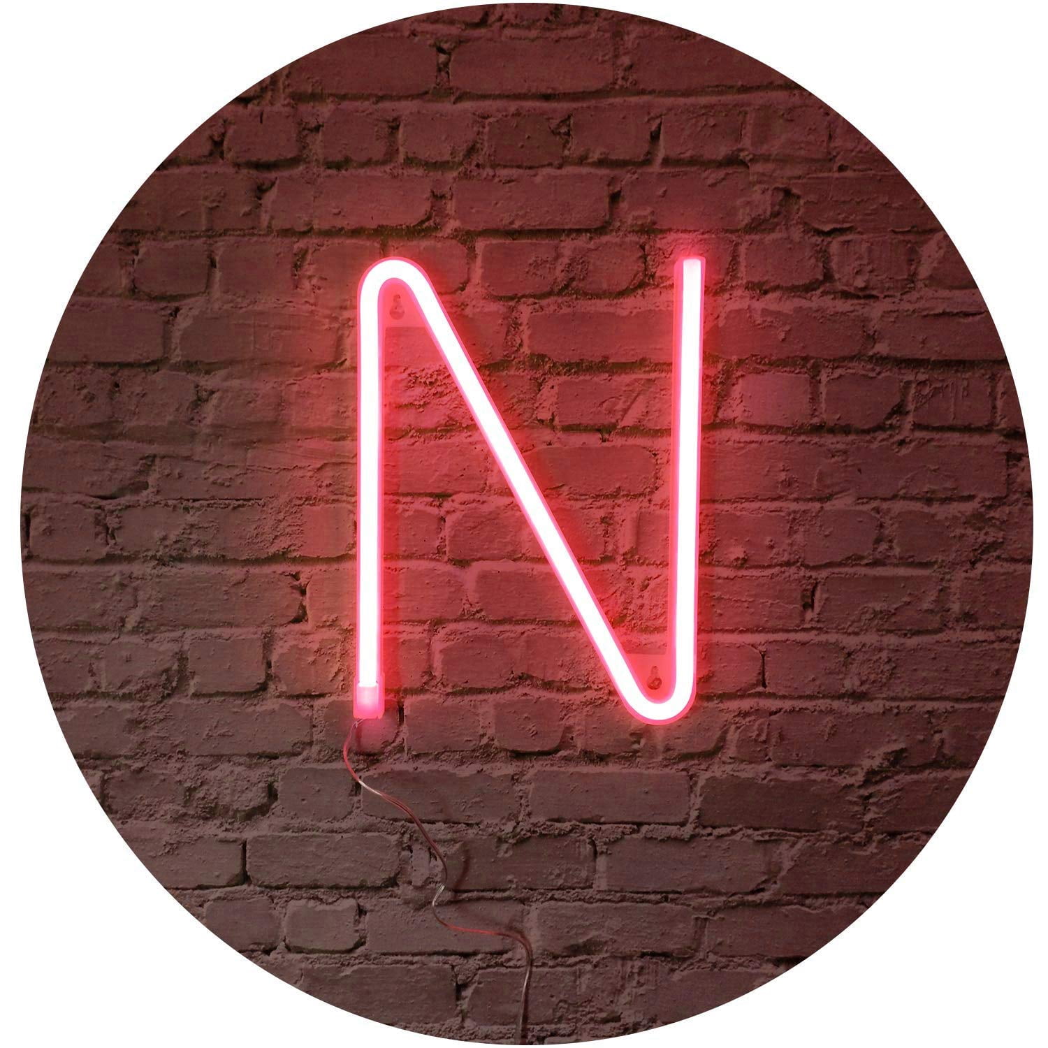 LINLIN Neon Sign, Letter Neon Signs Neon Alphabet Light Light Up LED ...
