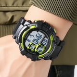 George Men's Digital Sport Wristwatch Plastic Strap with Backlight and ...