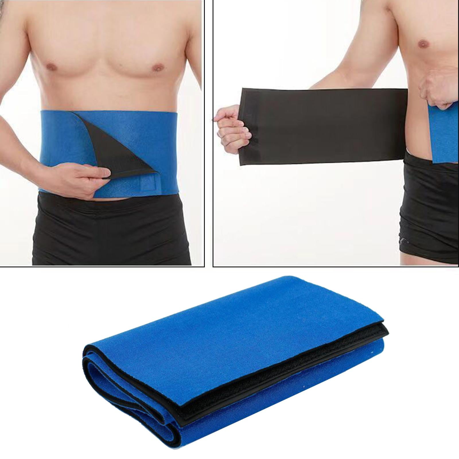 Neoprene Waist Compression Adjustable Workout Sweat Band Belly Wrap ...