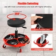 HarmonyStrings Garage Shop Roller Seats, Adjustable Pneumatic Rolling ...