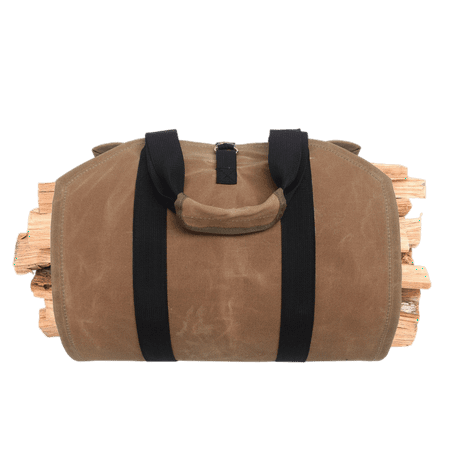 Waterproof Firewood Log Carrier Large Capacity Bag Sturdy Fire Baskets ...