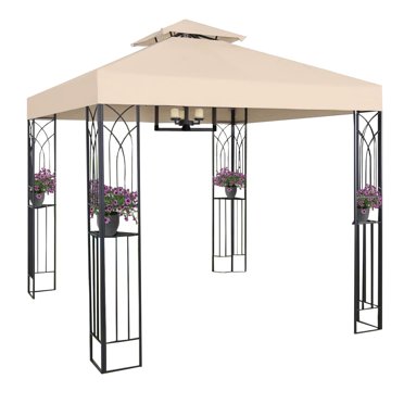Garden Winds 8x8 Pavillion Barzebo Canopy Top Replacement - RipLock 350 ...