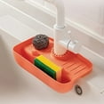Household Silicone Sink Drain Rack Faucet Splash Proof Drain Rack Water Collecting Pad Sponge ...