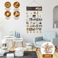 Picture Frames Collage Wall Decor Wooden String Ropes Hanging Photo ...