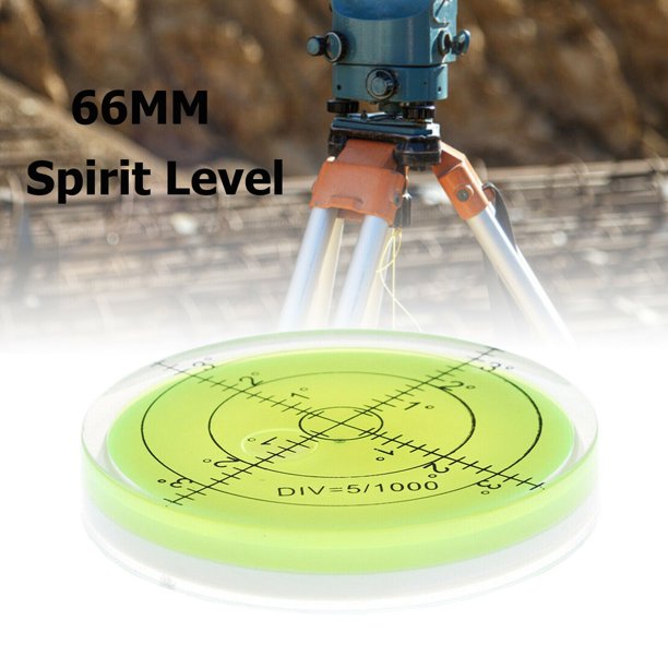 Precision Spirit Level Large Round Circular Bubble Vial 66mm Caravan ...