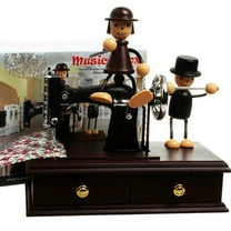 Typewriter Music Box, Plastic Typewriter Wind up Music Box With Drawer ...