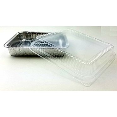 Detroit Forming OPS Plastic Square Pan Lid Fit 8" Foil Cake Pans, Clear ...