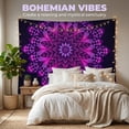 XaaKee Tapestry For Bedroom, Midnight Violet Textile Print Design ...