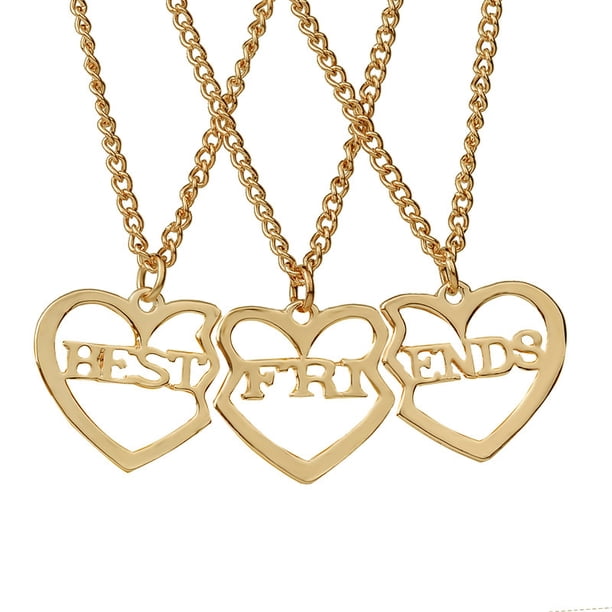 PHANY Best Friends 3 Person Necklace, 3 Person Sister Bracelet ...