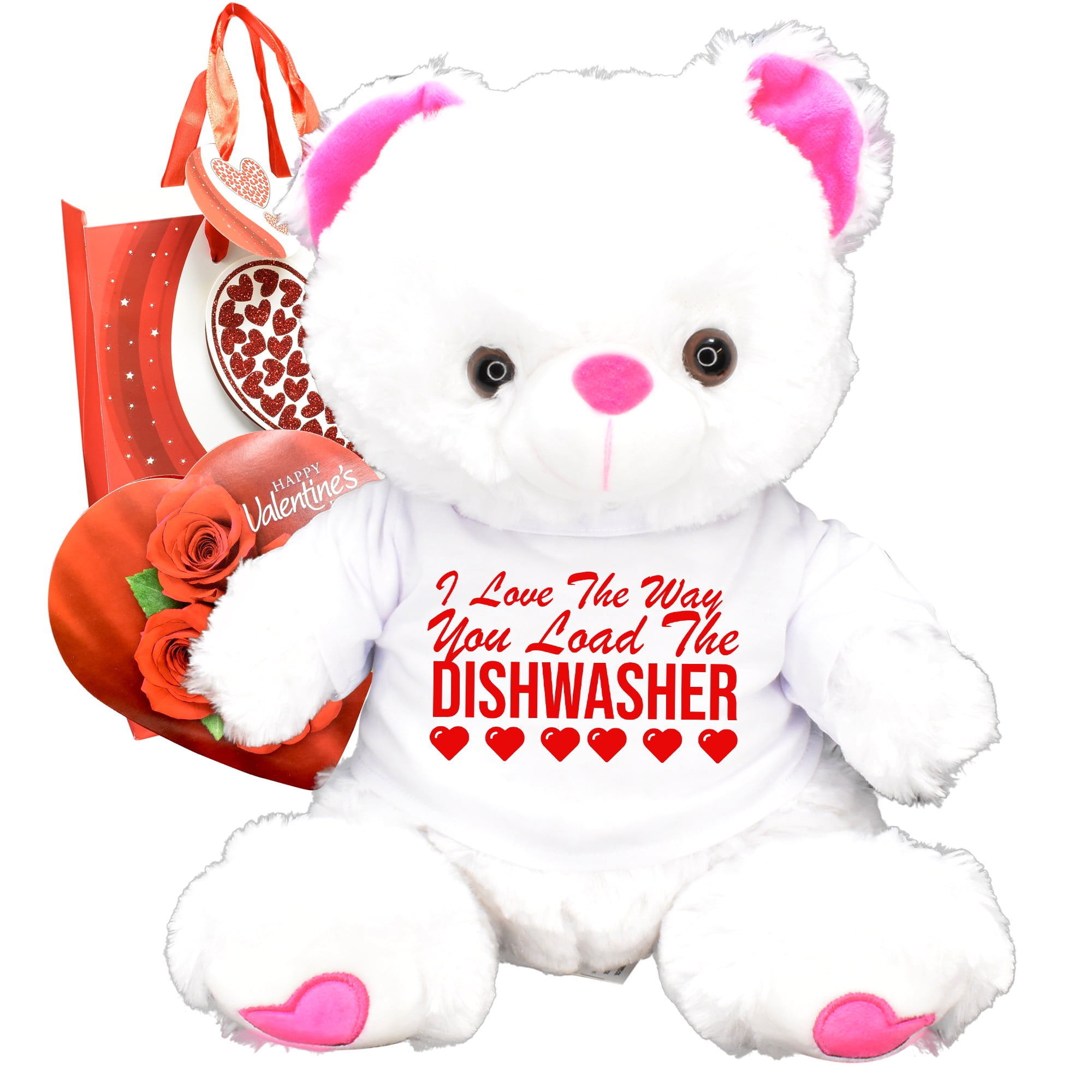 Valentines Day Gift Set Love Load Dishwasher Gifts Teddy Bear ...