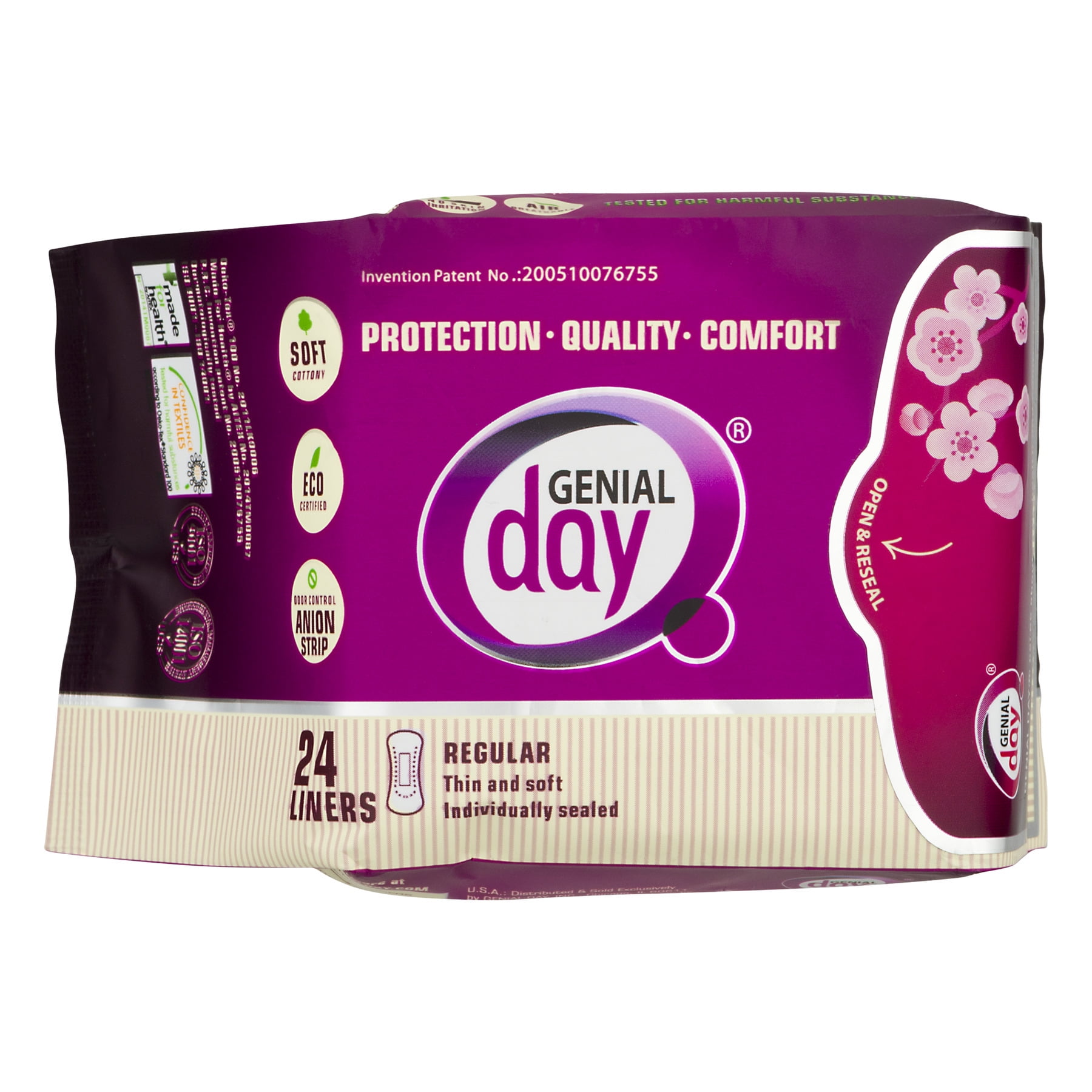 Genial Day Liners Regular, 24.0 CT - Walmart.com