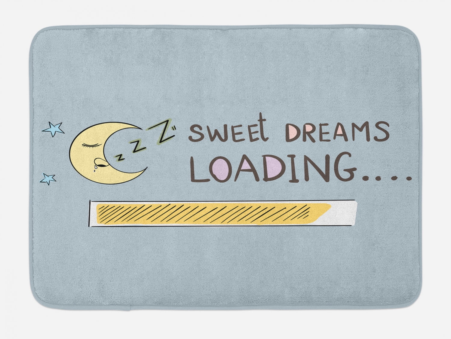 Sweet Dreams Bath Mat, Sweet Dreams Loading Concept with Progress Bar ...
