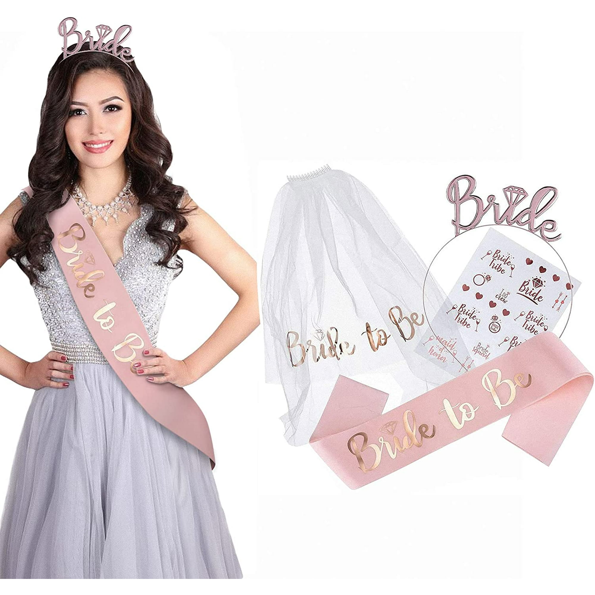 Bachelorette Sash And Veil