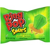 Ring Pop, Kosher, Sours Flavor, Individually Wrapped Lollipops, 1.4 oz ...