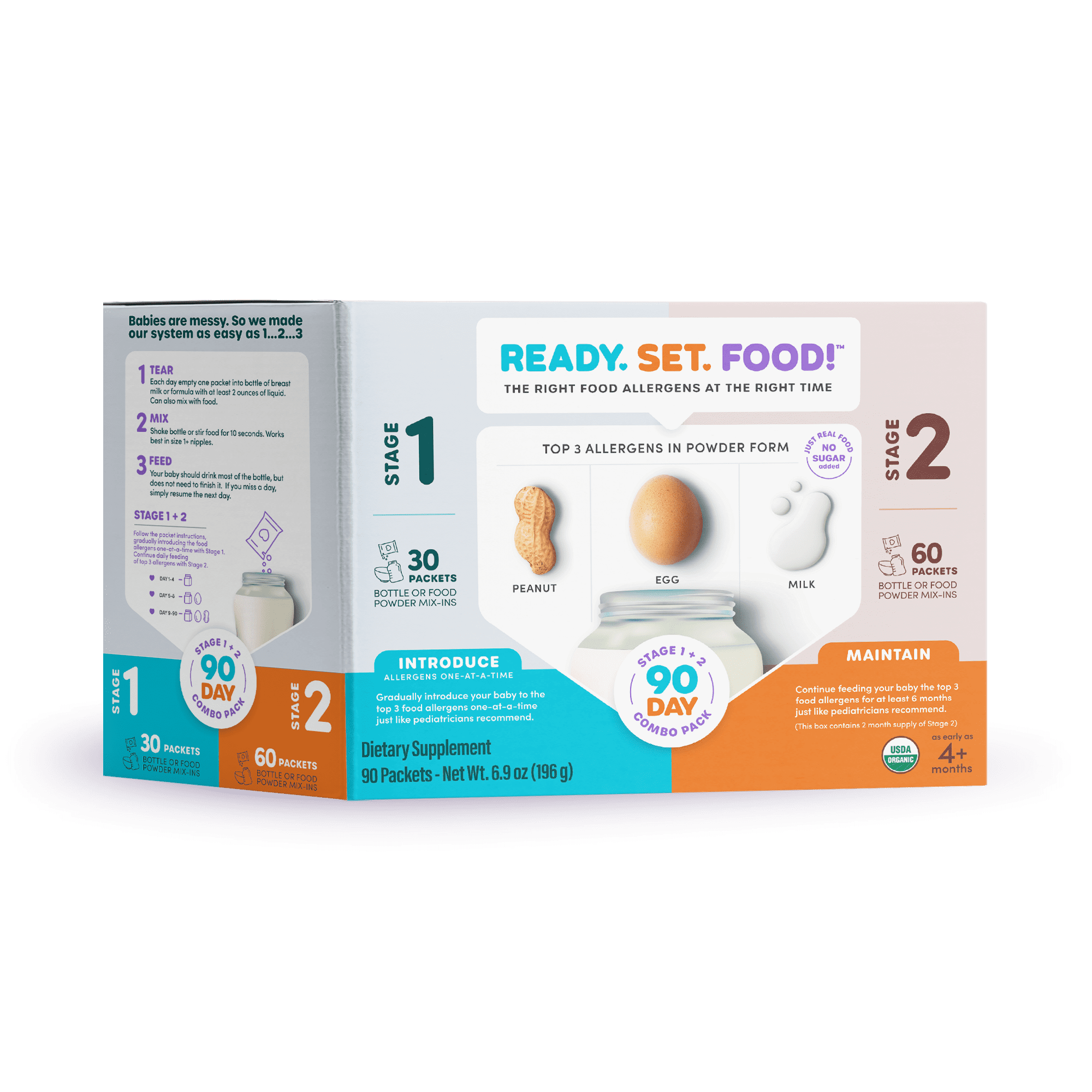 Ready Set Food! Early Allergen Introduction Stage 1 and 2 Mix-Ins - 90 ...