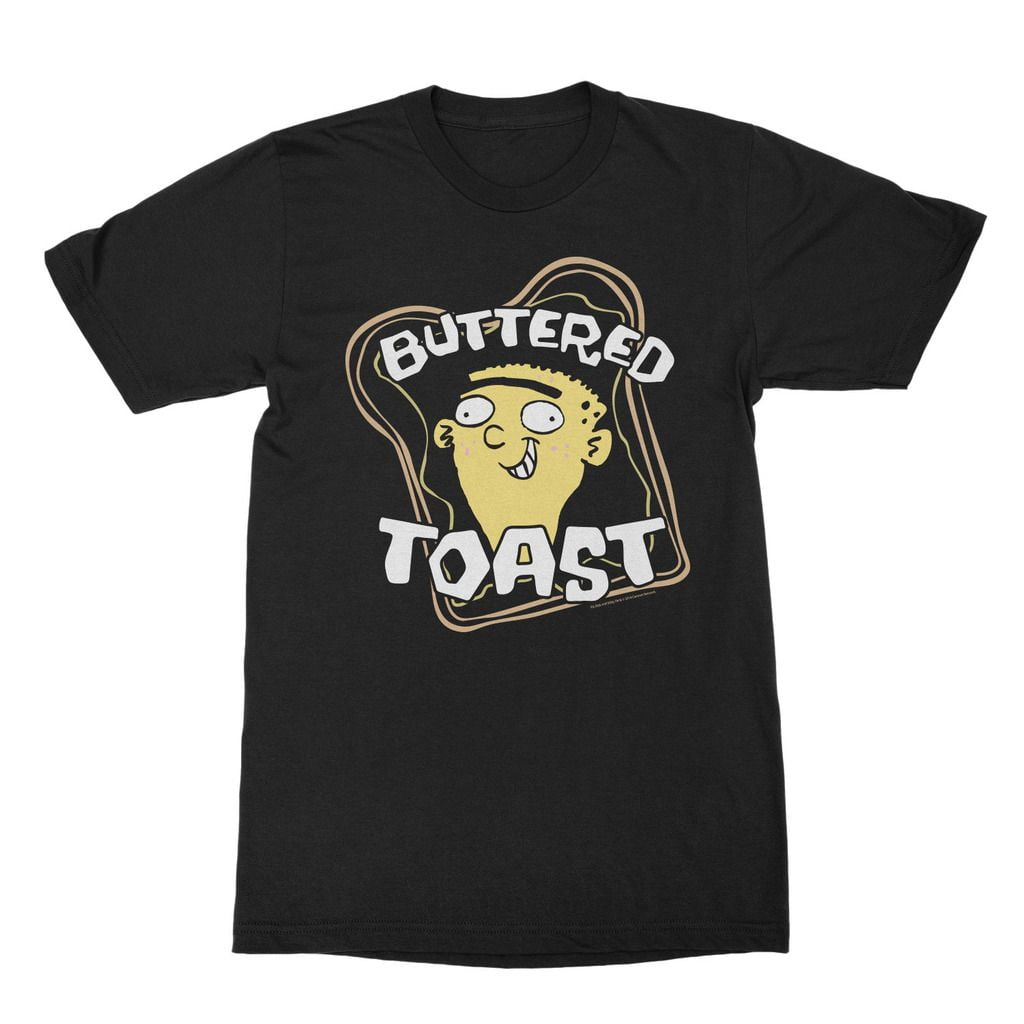 Ed, Edd n Eddy Buttered Toast Black Adult T-Shirt - Walmart.com