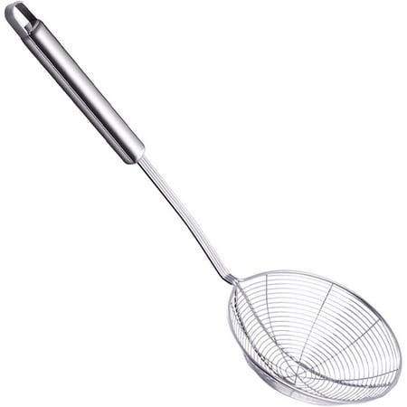 TTI Premium Reinforced Stainless Steel Spider Strainer Skimmer Ladle ...