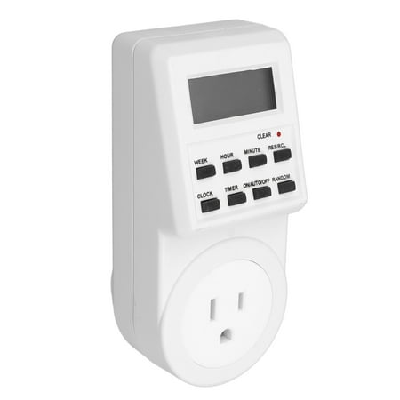Indoor Countdown Timer, Mini Auto Shut Off, Outlet Timer Digital ...
