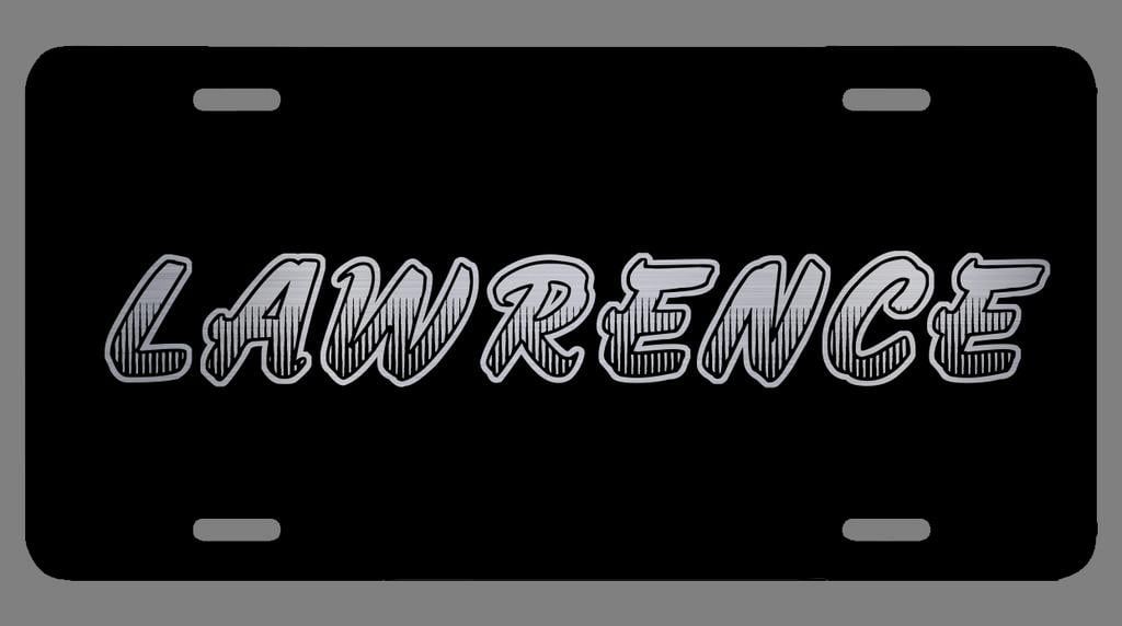 Lawrence Name Etched Style License Plate Tag Vanity Novelty Metal ...