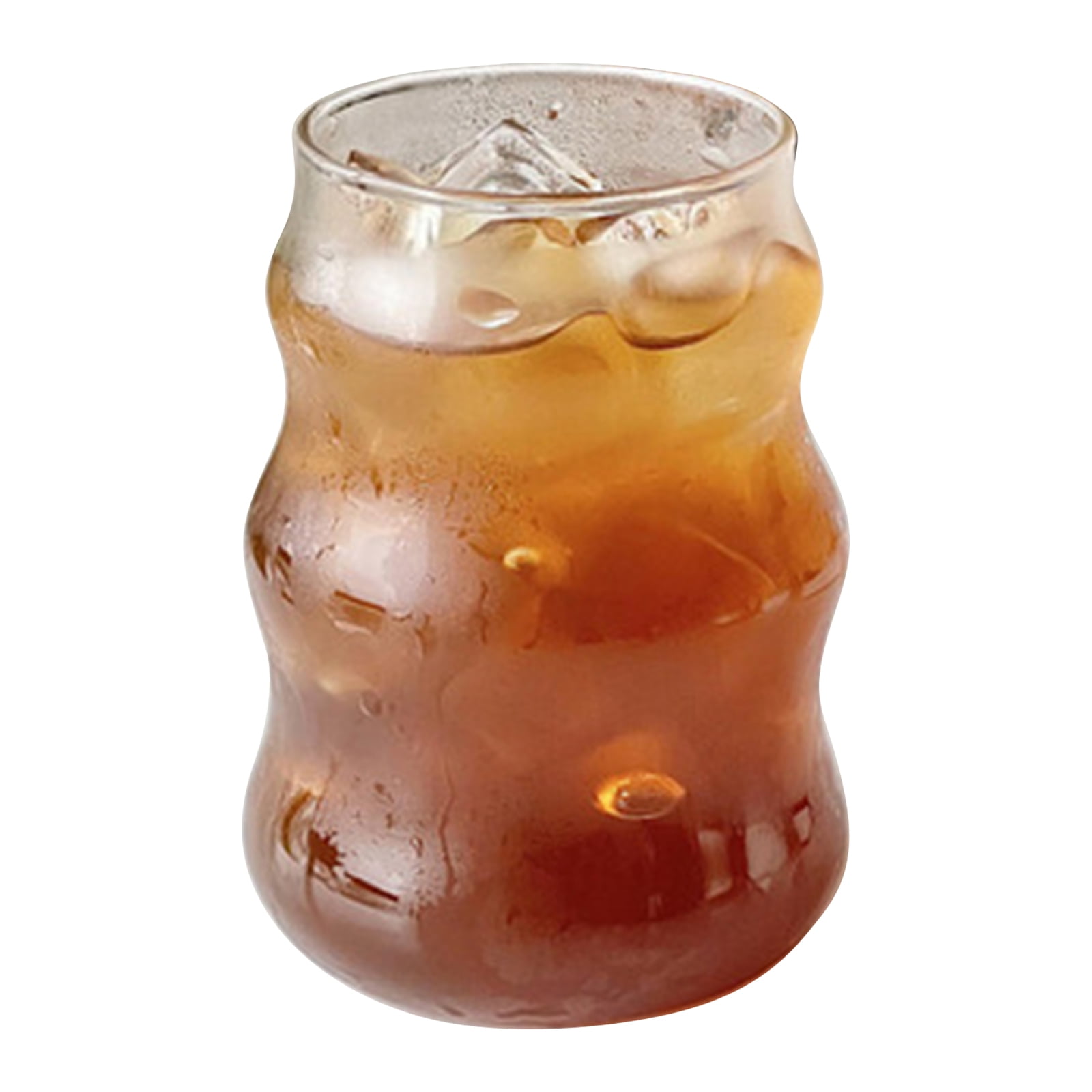 [Left wind] 18oz. Drinking Glasses,Ripple Glass Cups, American Latte ...