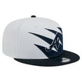 Men's New Era Navy/White Atlanta Braves Jagged 9FIFTY Snapback Hat ...