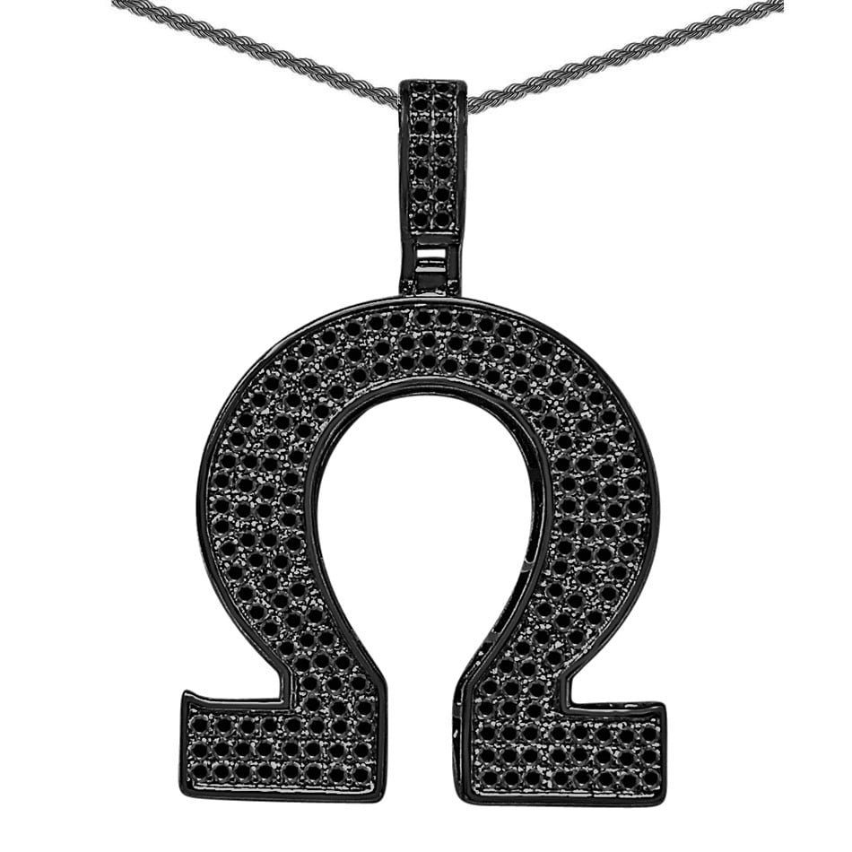 Real Genuine Sterling Silver 25+ Grams Omega Symbol Sign Greek Alphabet ...