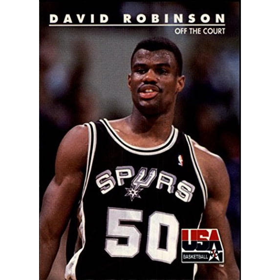1992 SkyBox USA #77 David Robinson Off the Court NBA Basketball Trading ...