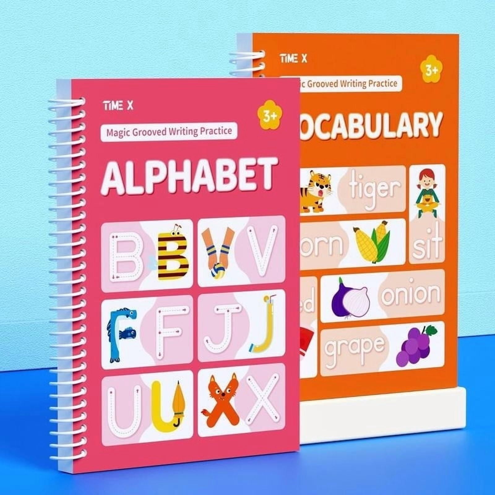 Libro de práctica de escritura a mano ranurada para niños con ...