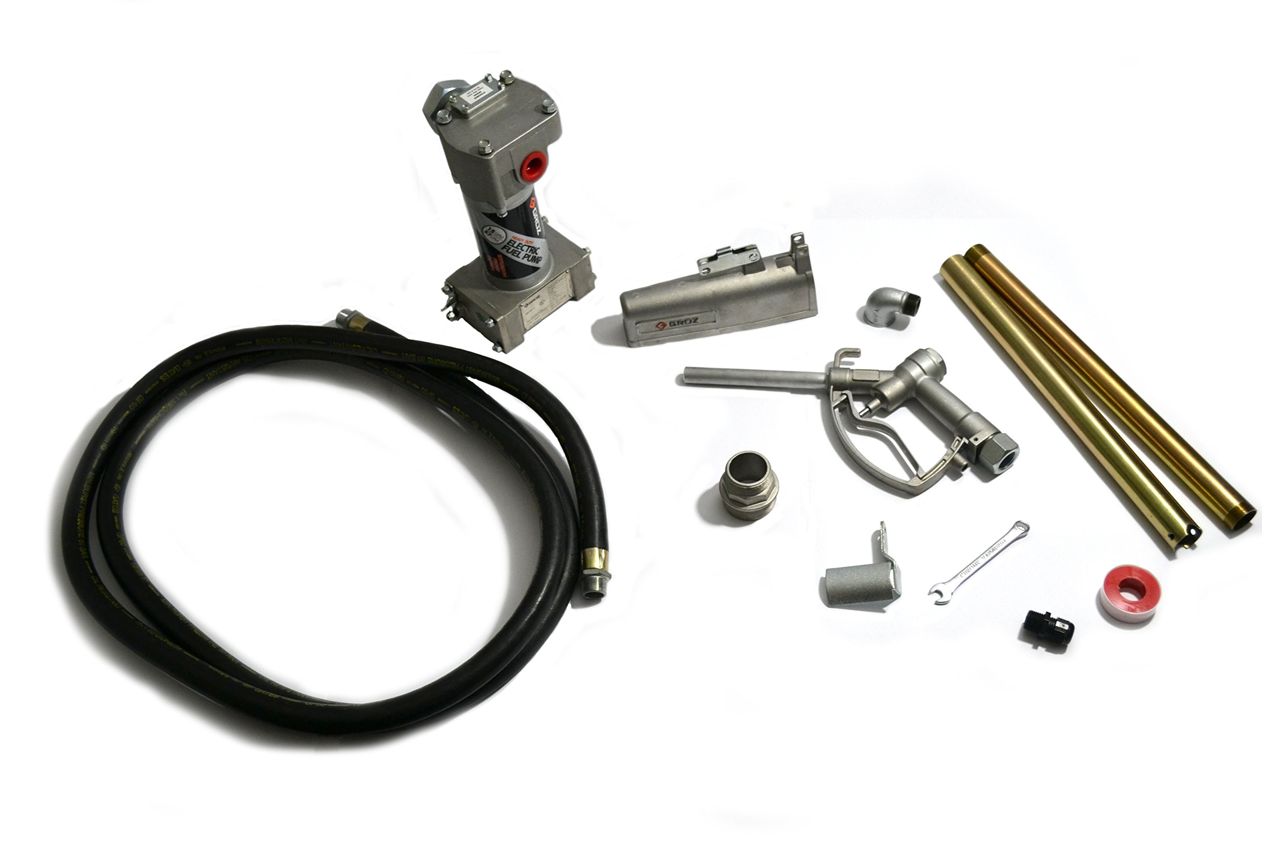 Groz 44042 FPM 115 Heavy Duty Electric Fuel Pump 15 Gallon Per Minute